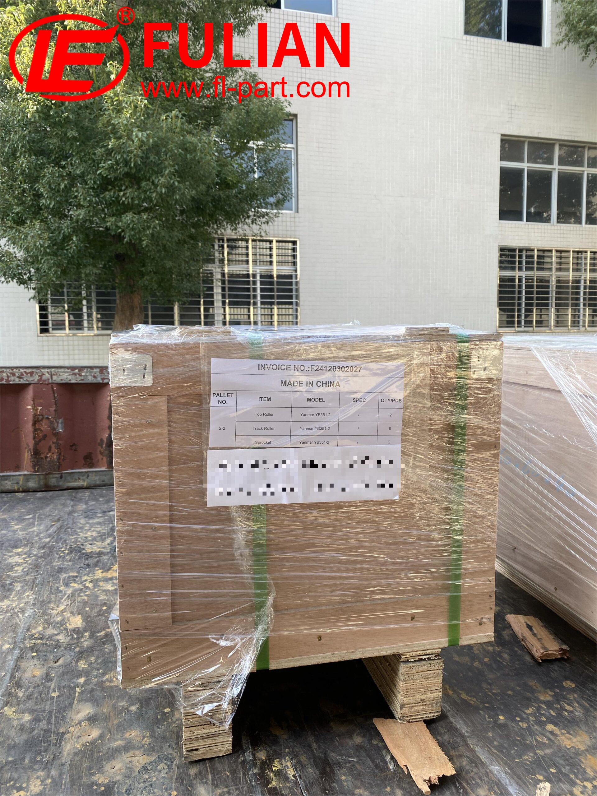 To Canada, Top Rollers, Bottom Rollers and Sprockets for Yanmar YB351-2 ...